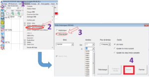 Weather routings on historical gribs - Adrena software